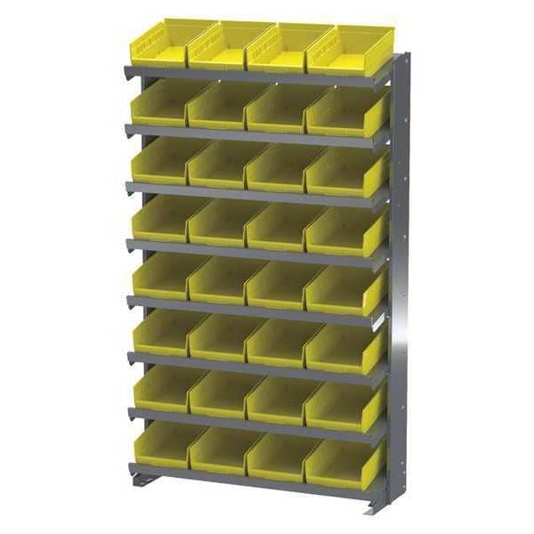 Akro-Mils Steel Sided Pick Rack, Yellow APRS150Y | Zoro