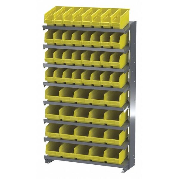 Akro-Mils Single-Sided Rack, W/Clear Shelfmax Bins APRSAST00SC | Zoro