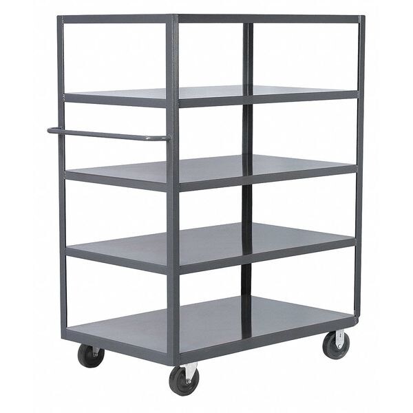 Akro-Mils Shelf Cart, Mold-On Rubber, 30x48, 8" R4ST8MR3048 | Zoro