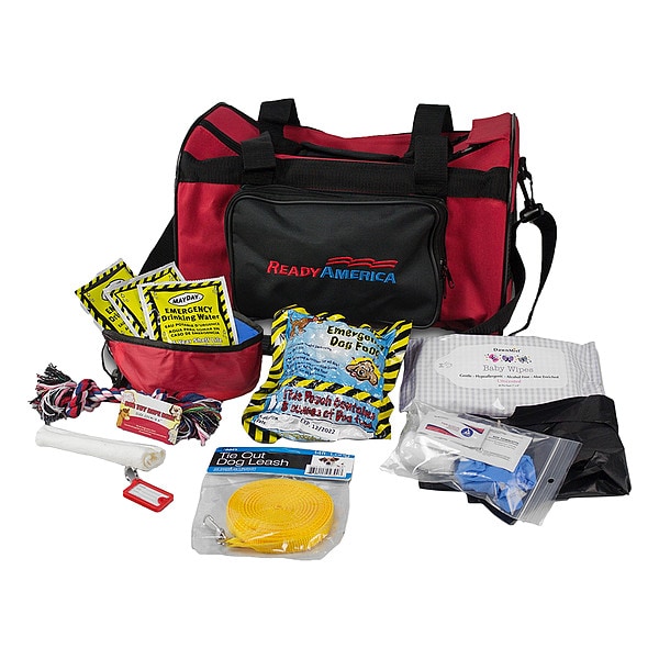 Ready America Dog Emergency Kit, Fabric 25 Components, 1 People Served ...