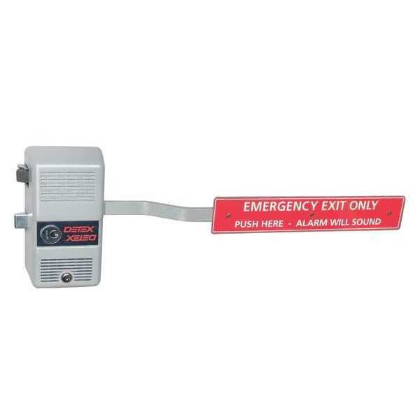 Detex Rim Exit Device with Alarm, ECL-600 ECL-600 W-CYL | Zoro