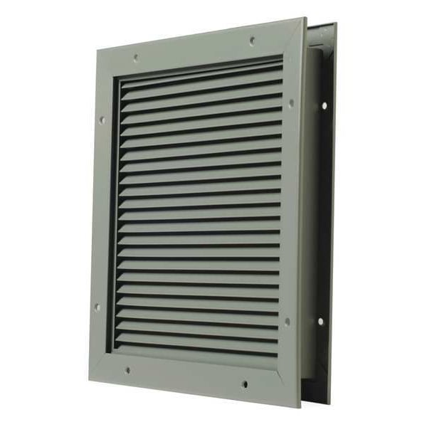 National Guard Partition Louver, Steel L-700-BF-18x18 | Zoro