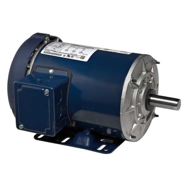 Marathon Motors 3-Phase General Purpose Motor, 1 HP, 143T Frame, 200 ...