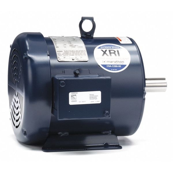 Marathon Three-Phase General Purpose Motor, 3 HP, 182T Frame, 230/460V ...