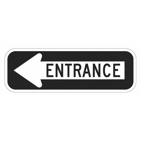 Lyle Enter Sign For Parking Lots, 6 in H, 18 in W, Aluminum, Horizontal ...