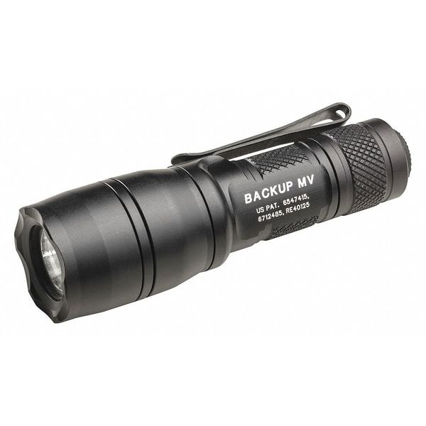 Surefire Black Tactical Handheld Flashlight, CR123A, 400/5lm E1B-MV | Zoro