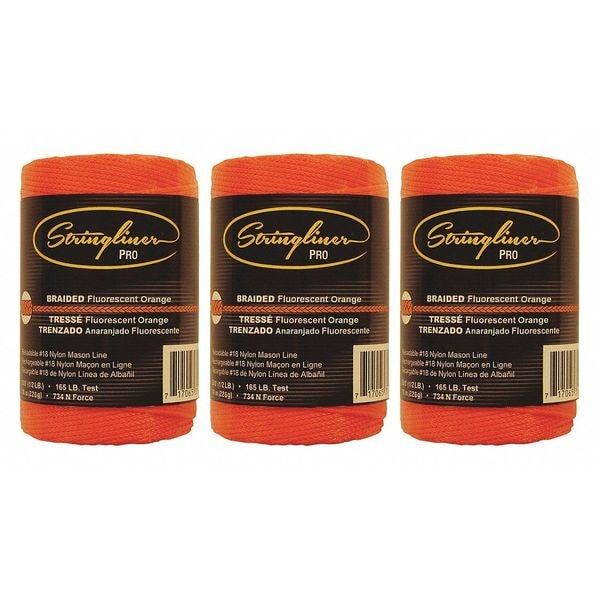Stringliner Masons Line, Braided, 500 ft. L, PK3 35459 | Zoro