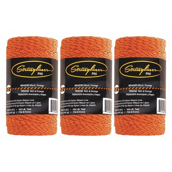 Stringliner Masons Line, Braided, 1000 ft. L, PK3 35791 | Zoro