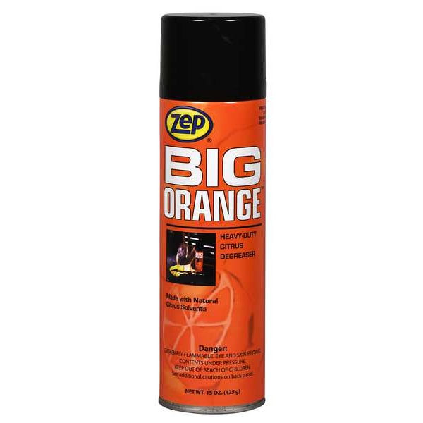 Zep Big Orange Solvent Degreaser, 15 Oz Aerosol Can, Liquid, Clear, 12 ...