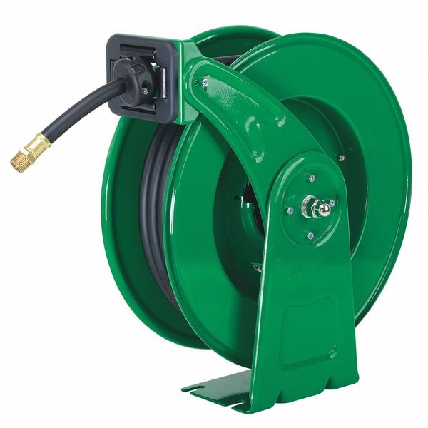 Speedaire Spring Return Hose Reel, 1/2 in Hose Diameter, 50 ft Length ...