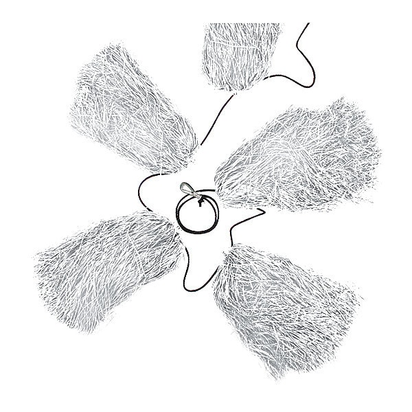 Spilltech Pom Poms, White, Polypropylene, 18" L, 18" W APMPM-R | Zoro