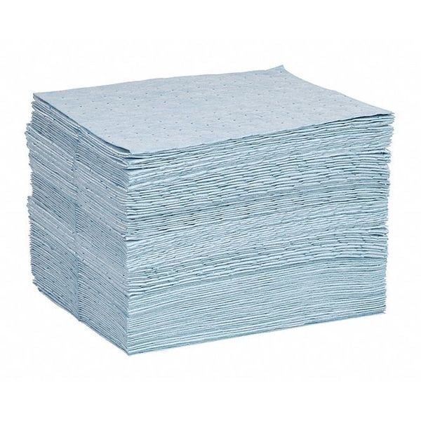 Spilltech Absorbent Pad, 15 in W x 19 in L, Absorbs 28 gal. per Pkg ...