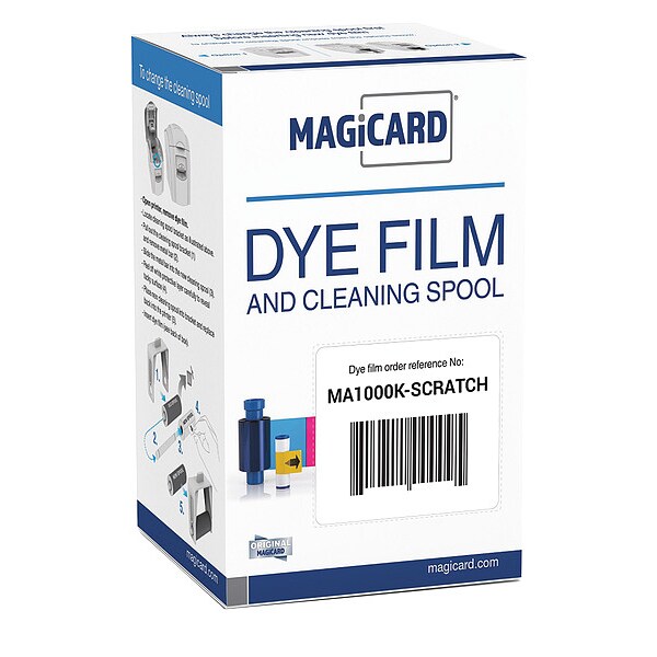 Magicard ID Card Printer Ribbon, Black MA1000K-SCRATCH | Zoro