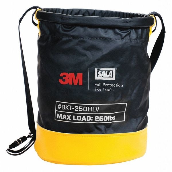 DBI-SALA Safe Bucket Load Rated Hook and Loop Vinyl, vinyl, Black ...