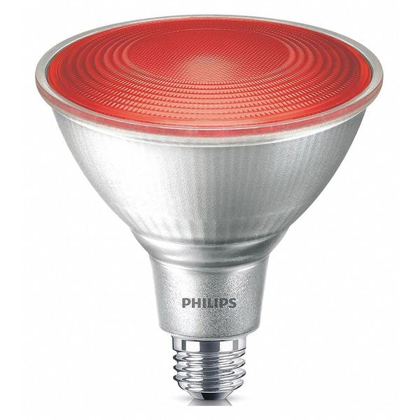 Signify LED Lamp, PAR38 Bulb Shape, 13.5W, 120V 13.5PAR38/PER/RED/ND ...