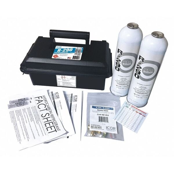 Icon Refrigerant Kit, 14.11 oz. Container R290-KIT | Zoro