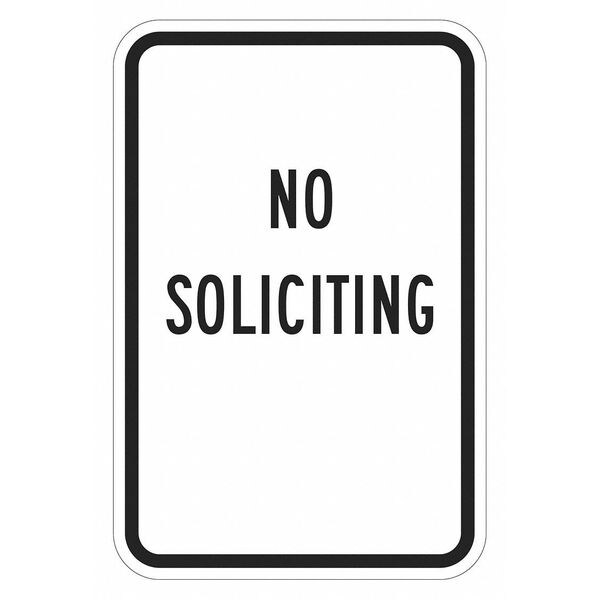 Lyle No Header, No Soliciting, 12 in W x 18 in H, Vertical Rectangle ...