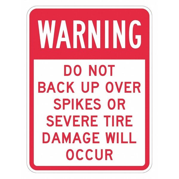 Lyle Warning Sign, 18 in H, 12 in W, Aluminum, Vertical Rectangle ...