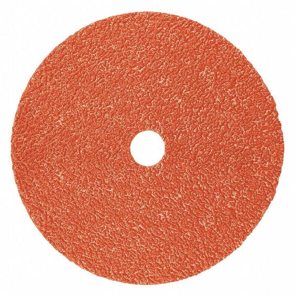 3M Cubitron Fiber Disc, 5" dia., Coated, 60 Grit, Orange 7100170786 | Zoro