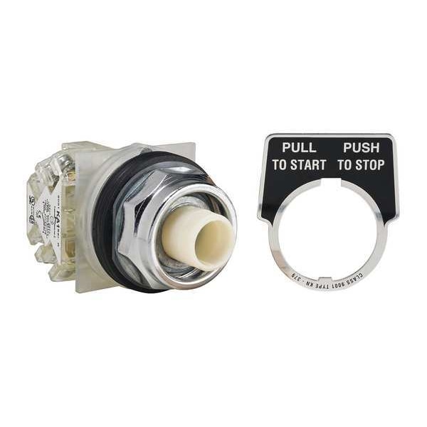 Schneider Electric Push Button Operator, 30 mm, SPDT, No Cap 9001KR9H13 ...
