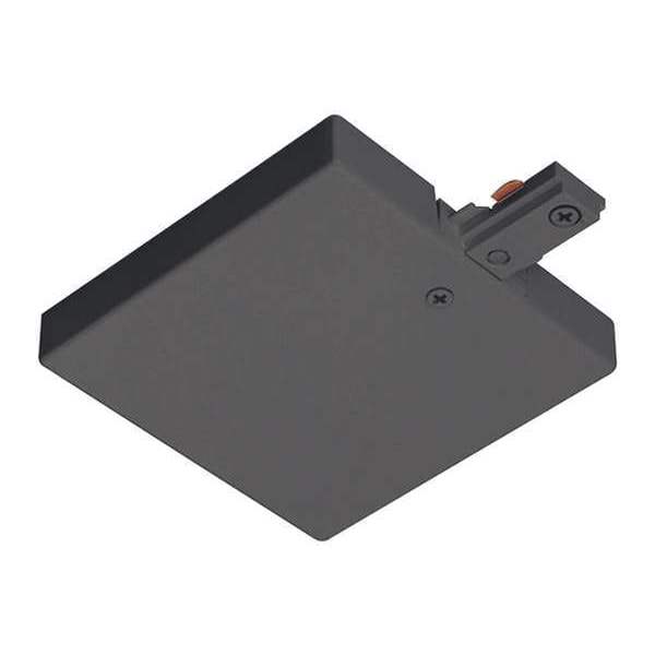 Juno Lighting T-Bar End Feed, Black R36 BL | Zoro