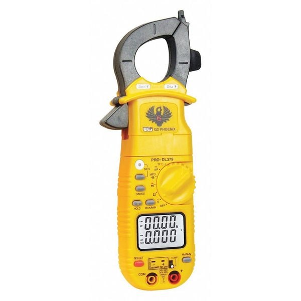Uei Test Instruments Digital HVAC Clamp Meter, Dual, 400 A, 1.3" (33mm ...