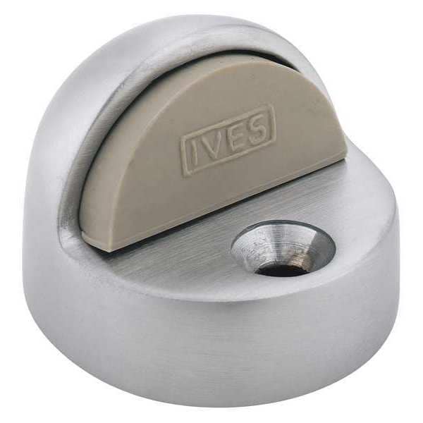 Ives Dome Door Stop, 1-3/8"H x 1-3/4"W FS438 US26D | Zoro