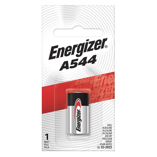 Energizer Alkaline Battery, A544 6V DC 1 PK A544BPZ | Zoro