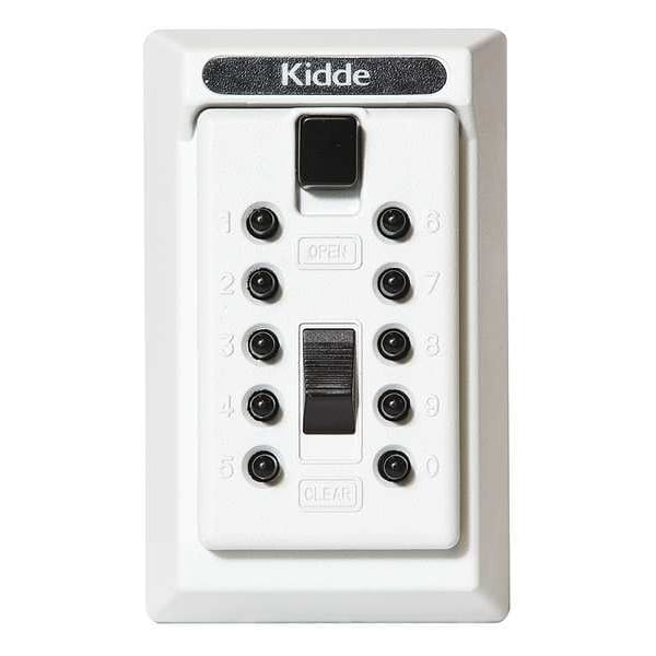 Kidde Lock Box, White, Surface, PushButton, 5 Keys 1408 | Zoro