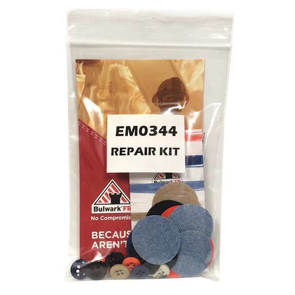 Bulwark Garment Repair Kit, Clothing, Color Varies EM0344 RG M | Zoro