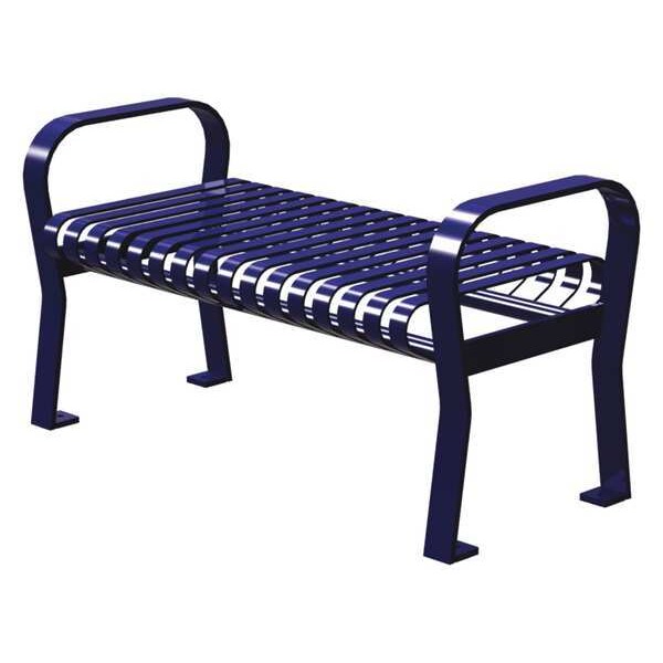 Thomas Steele Outdoor Bench, 49 in. L, 25-1/2 in. H, Blue CRF-4-VS-MBL ...
