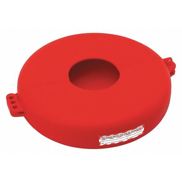 Zoro Select Gate Valve Lockout, Red, Polyurethane 45MZ59 | Zoro