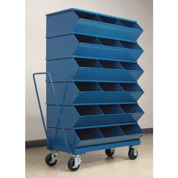 Stackbin Steel Sectional Stacking Bin, 20 1/2 in D x 58 5/8 in H x 37 ...