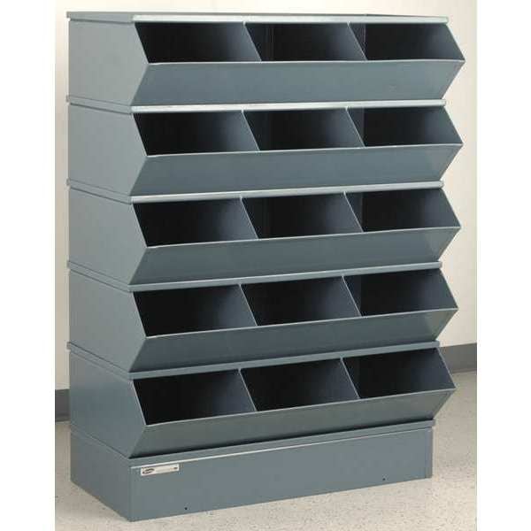 Stackbin Steel Sectional Stacking Bin, 20 1/2 in D x 50 3/8 in H x 37 ...