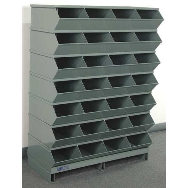 Stackbin Steel Sectional Stacking Bin, 18 3/4 in D x 50 7/8 in H x 37 ...