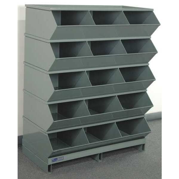 Stackbin Steel Sectional Stacking Bin, 20 1/2 in D x 46 7/8 in H x 37 ...