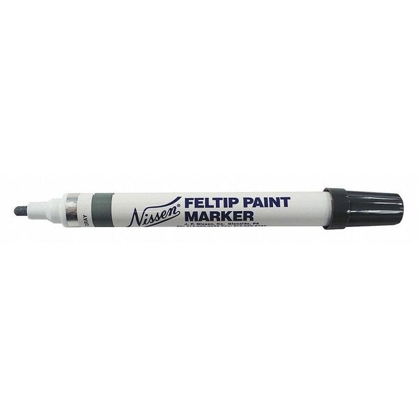 Nissen Paint Marker, Medium Tip, Gray Color Family, Paint 00365 | Zoro