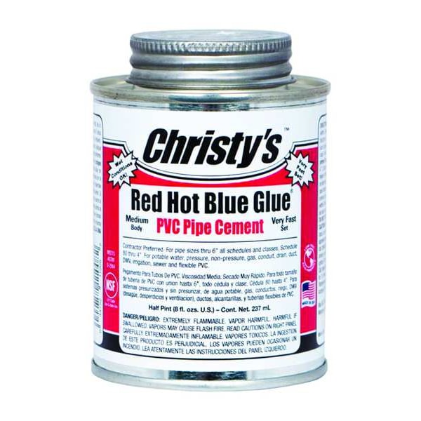 Christys PVC Cement, Blue, 8 oz. RH-RHBV-HP-36 | Zoro