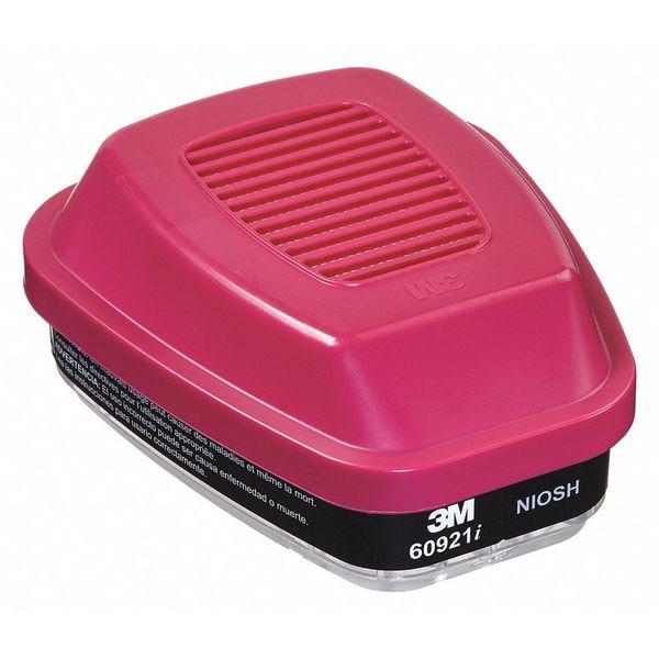 3M Combination Cartridge/Filter, Bayonet, OV, P100, Black, Magenta, 1 ...