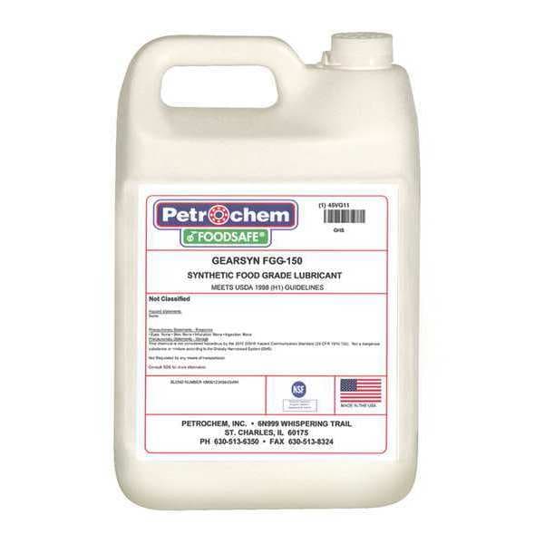 Petrochem Lubricant, 2 gal., Jug, Synthetic Oil, Colorless GEARSYN FGG ...