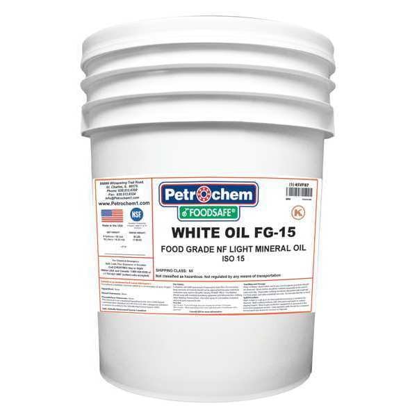 Petrochem 5 gal Pail, Hydraulic Oil, 15 ISO Viscosity, 5W SAE WO FG-15 ...