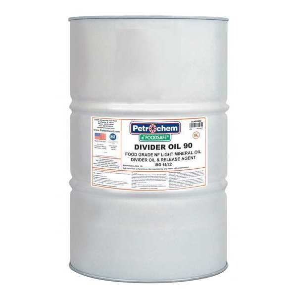Petrochem 55 gal Divider Oil Drum 15/22 ISO Viscosity, 5W SAE, Clear ...
