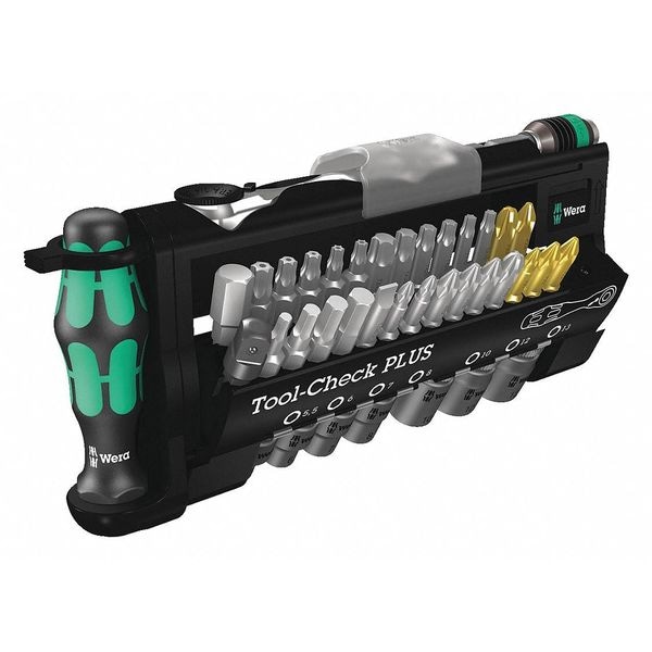 Wera Stainless Steel Ratchet Bit Set, 39-Piece 05056490001 | Zoro