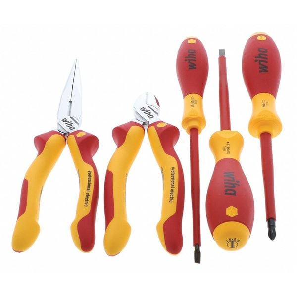 Wiha Electricians Tool Kit, 5 pcs. 32856 | Zoro