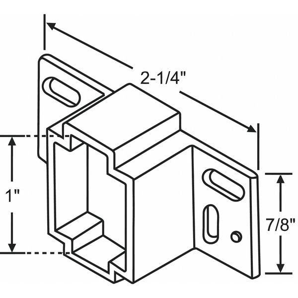 45-16 Drawer Track Bracket,1/4" H | Zoro.com