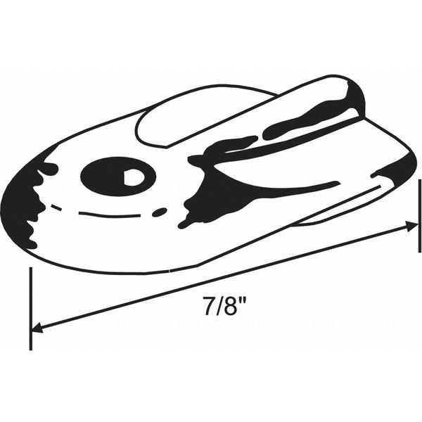 Zoro Select Frame Wing Clip, Screen, 7/8" L 90-77 | Zoro