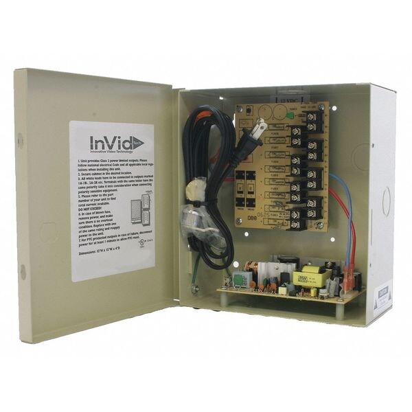Invid Tech Power Supply, Input 110VAC, 4VA Rating IPS-DCR8-3.5-2UL | Zoro