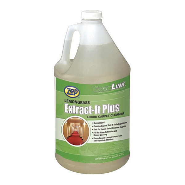 Zep Carpet Spotter, 1 gal., Jug, Lemongrass, PK4 128423 | Zoro