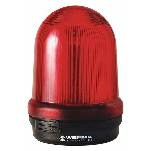 Werma Warning Light, Red, 24VDC, Surface Mount 82910055 | Zoro