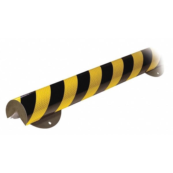 Knuffi Corner Guard, Rounded, Reflective Bk/Yl 60-6866-1 | Zoro